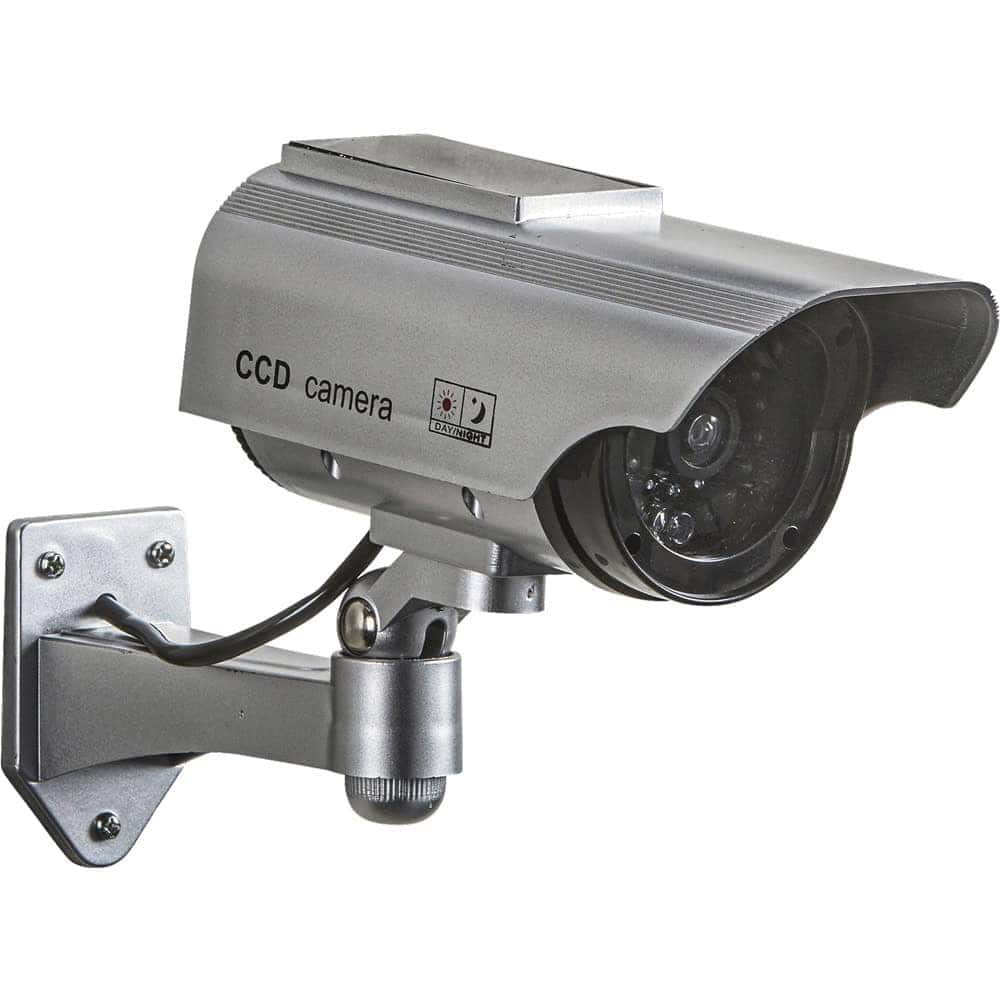 Solar Dummy Camera with LED | Realistic Outdoor Security