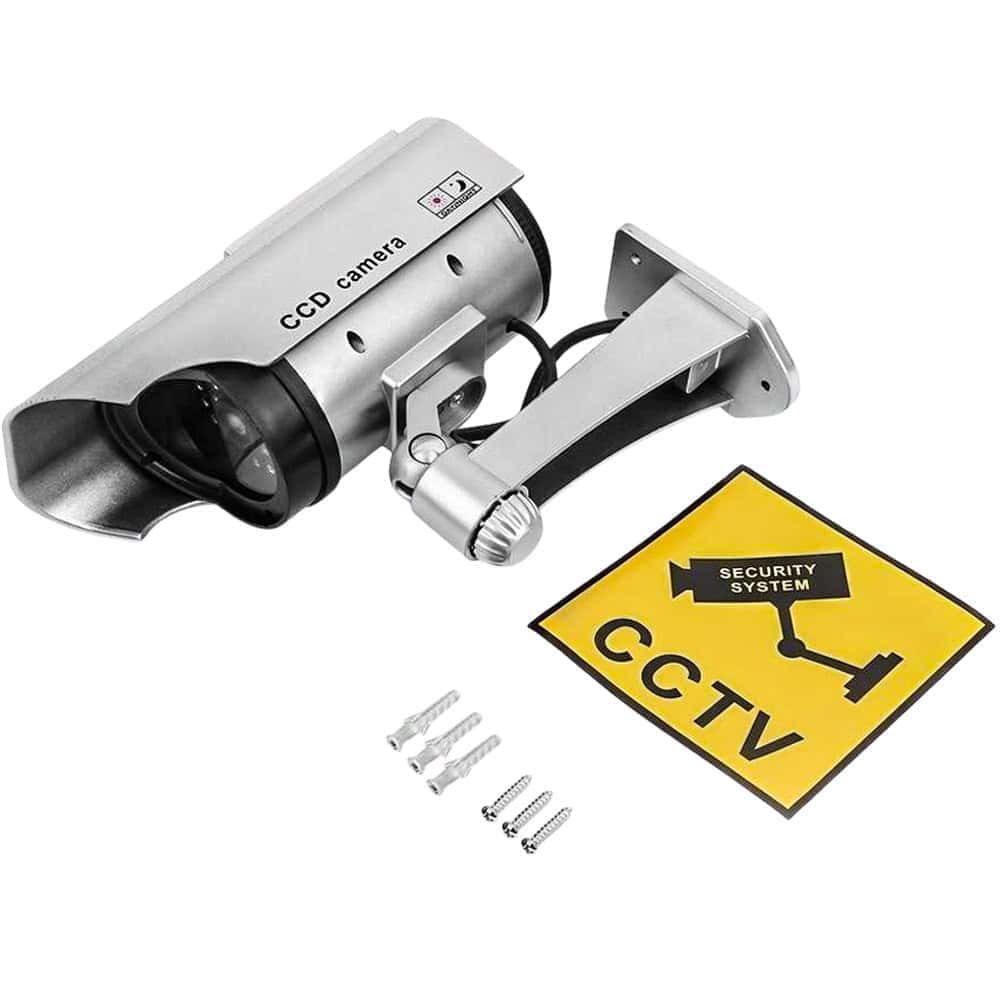 Solar Dummy Camera with LED | Realistic Outdoor Security